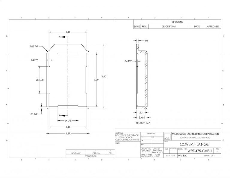 Microwave Engineering Corporation | Waveguide Covers Microwave Engineering Corporation | Waveguide Covers